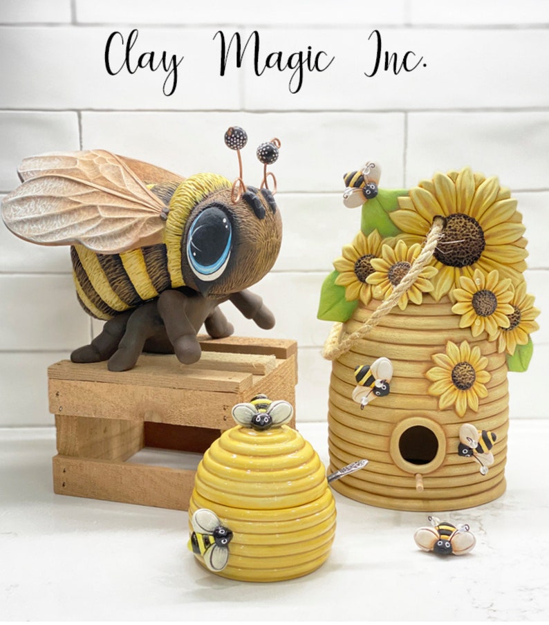 Summer - Clay Magic - Ceramic Bee Skep - 4313 - Ready-to-paint - Etsy