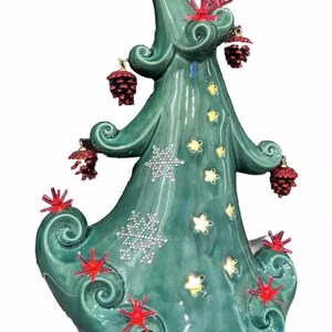 Christmas Trees - the “JOLLY” Tree - Mayco Mold - 12” Tall - Ready to ...