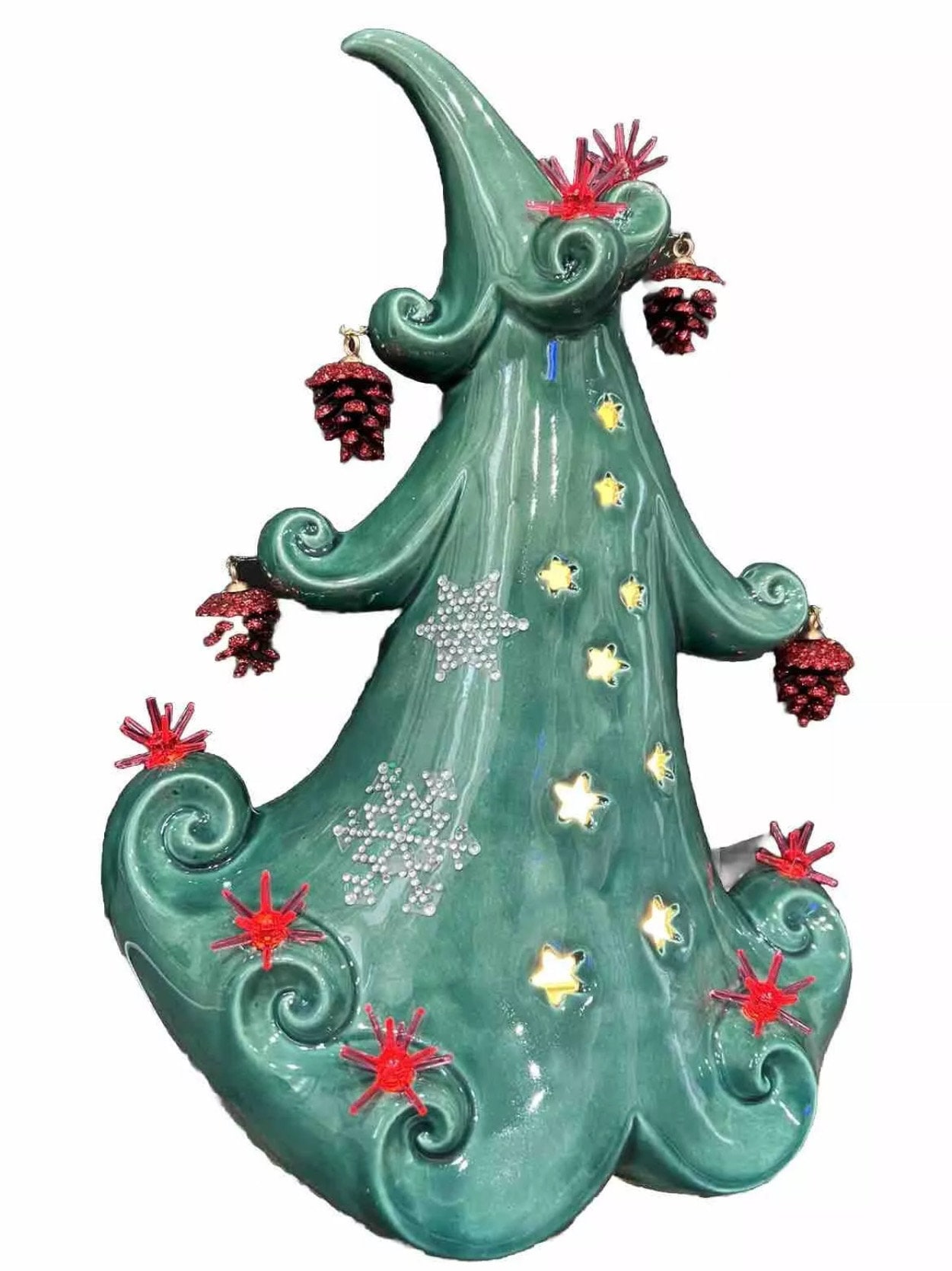 Christmas the JOLLY Tree Mayco Mold 12 Tall Ready to Paint Bisque W ...