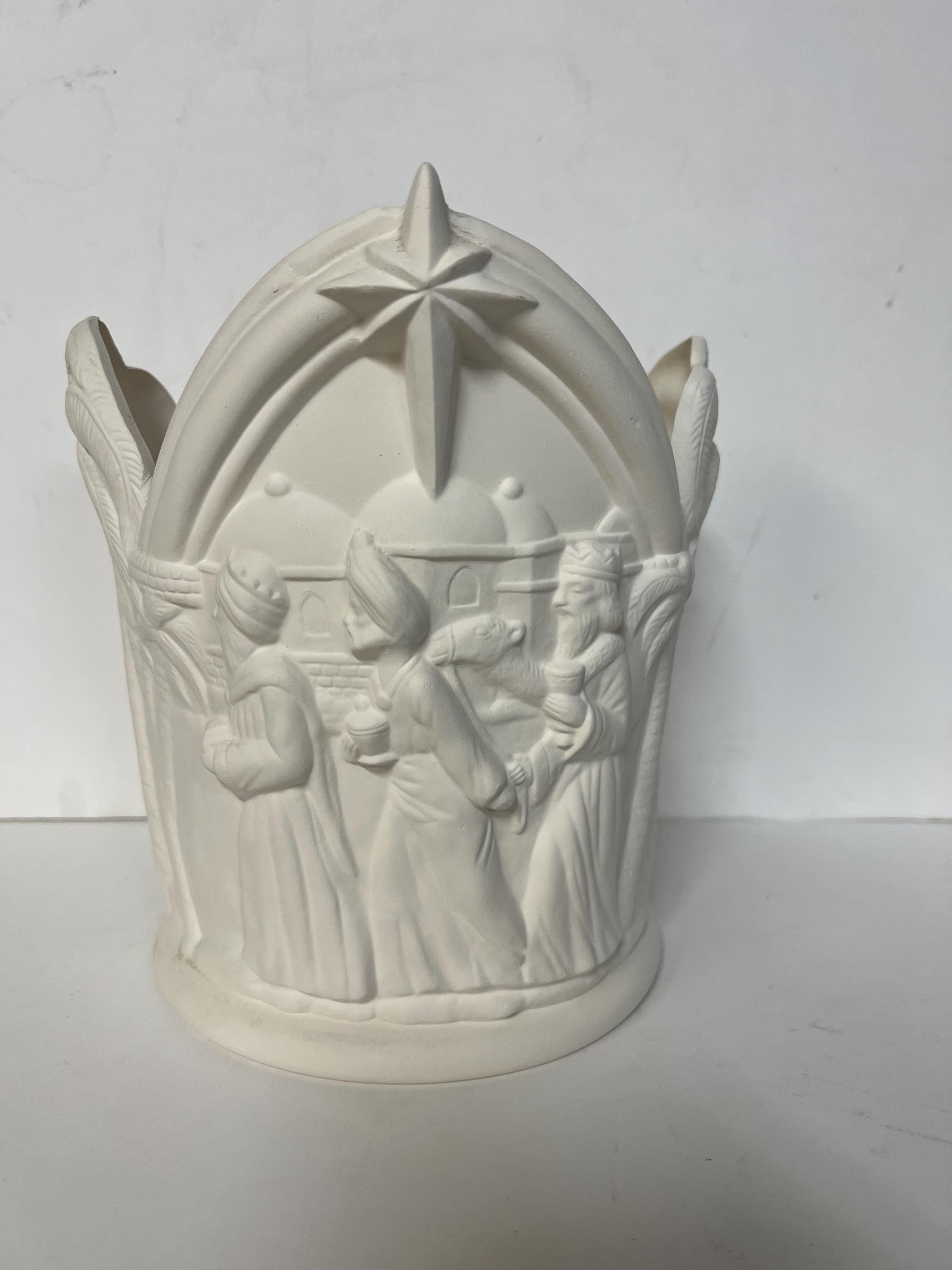 Religious - Nativity - Flower Pot - Dona’s Mold - Ready to Paint ...
