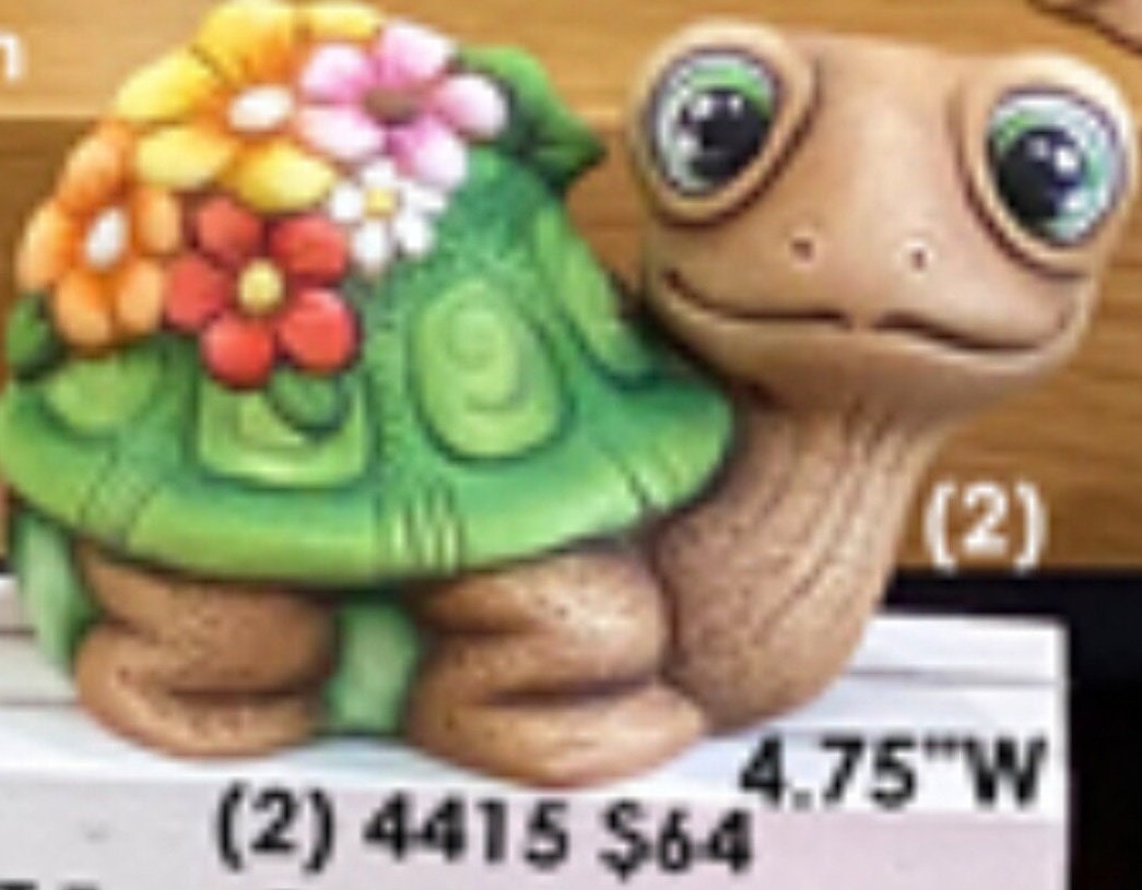 Spring - Clay Magic - “buddy Turtle”- 3”- 4415 - Ready to Paint ...
