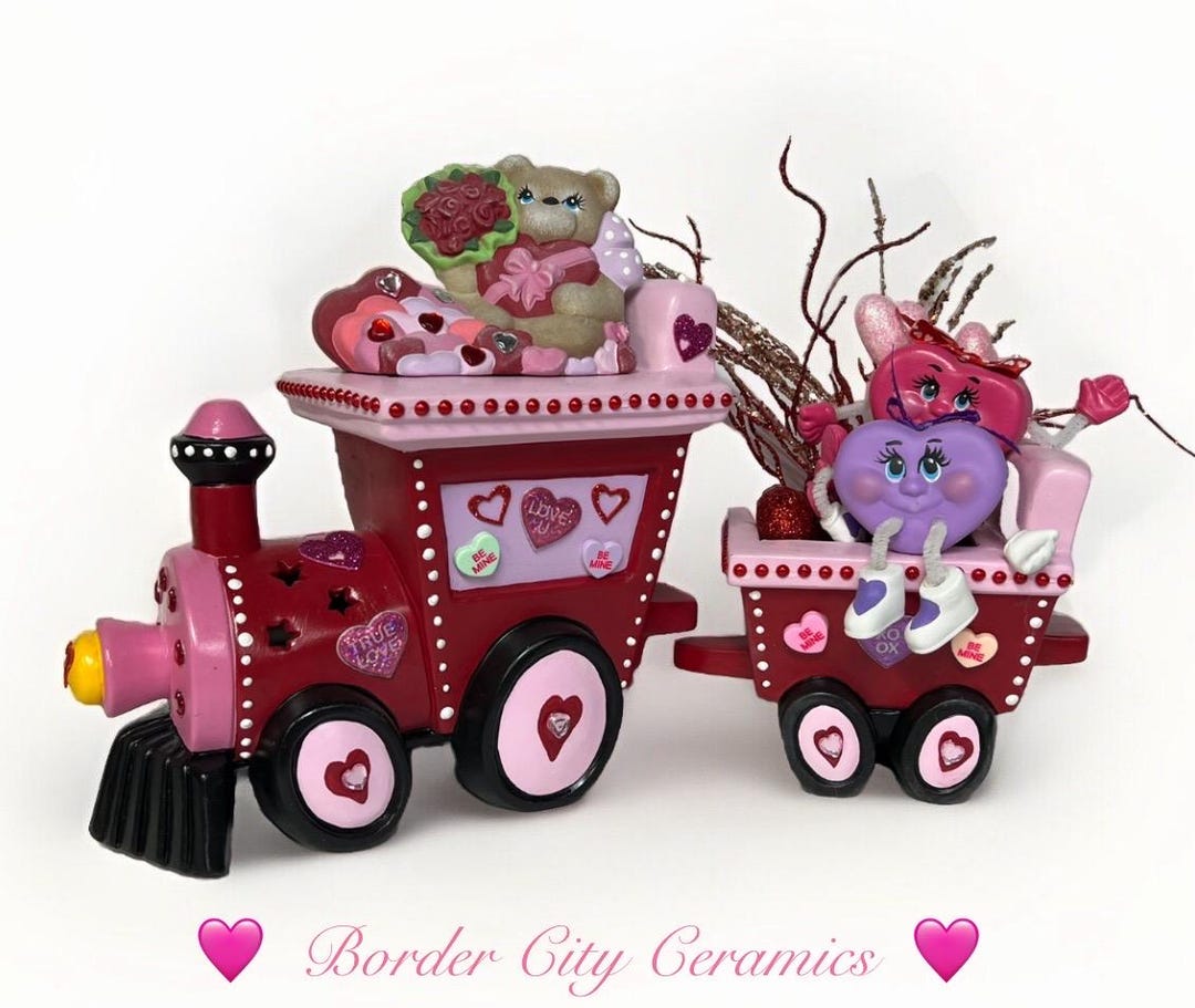 Trains - Clay Magic - Choo Choo W/hopper - 4397 - 4398 - Handcrafted ...