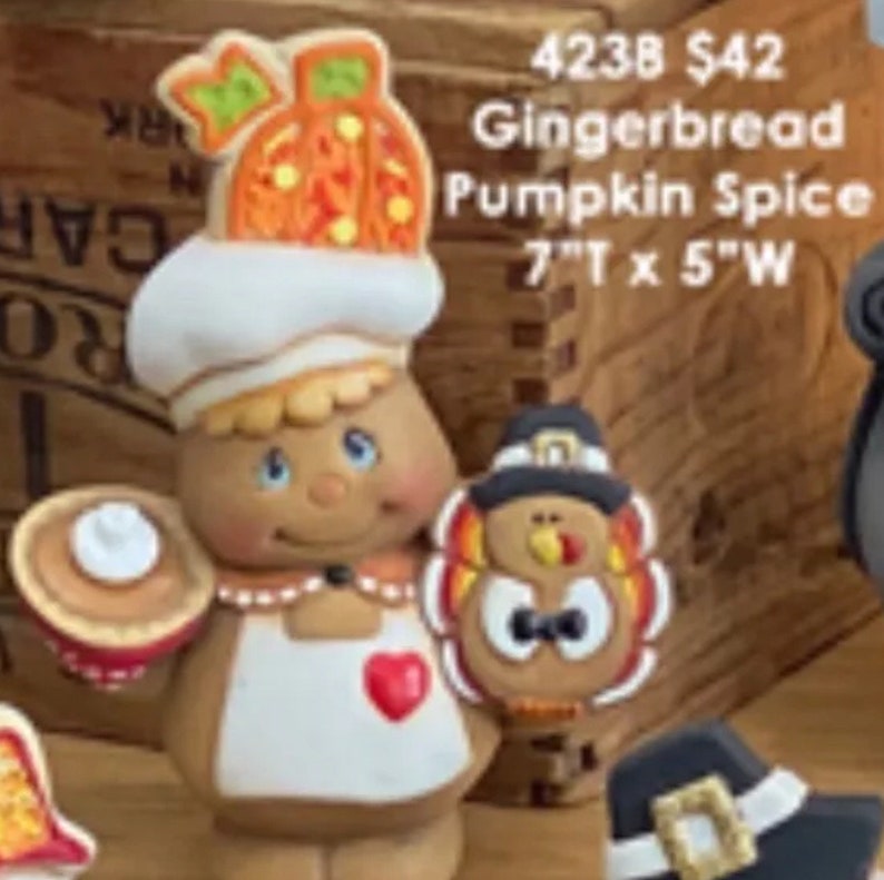 Gingerbreads - Clay Magic - Gingerbread - “pumpkin Spice”- Ready to ...