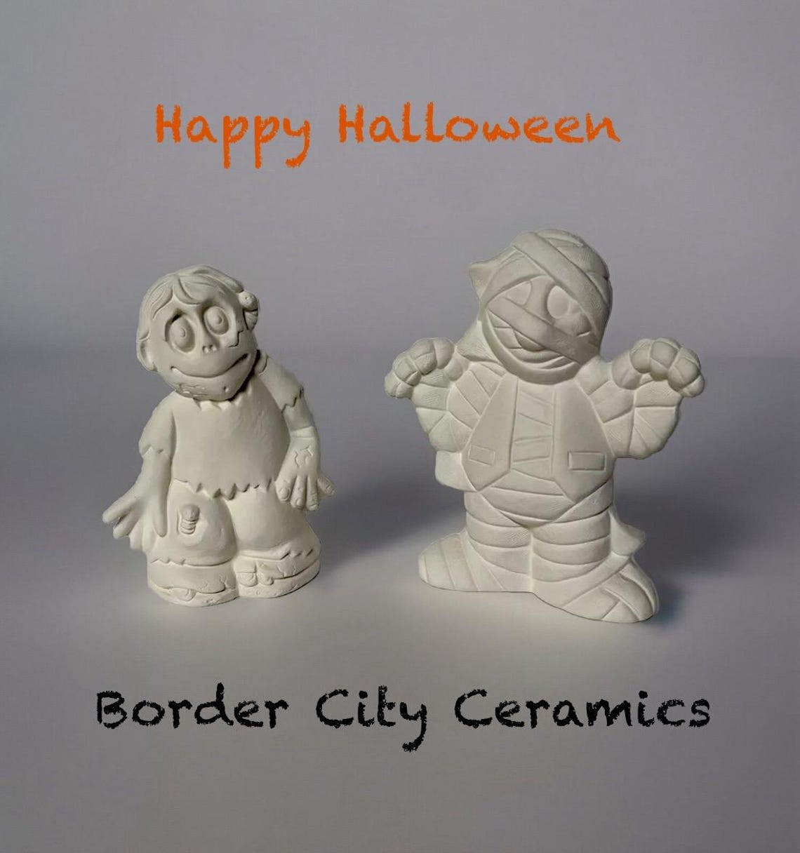 Halloween - Clay Magic Set (2) - Mummy & Zombie Set - Ready to Paint ...