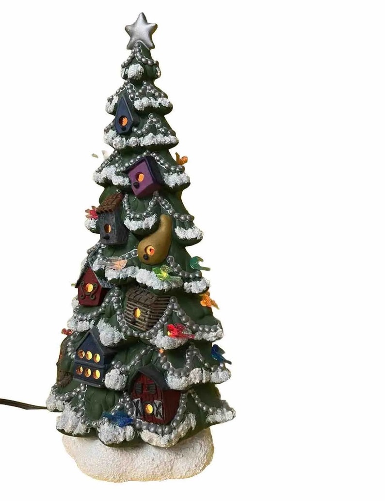 Christmas Trees - Kimple - Birdhouse Ceramic Christmas Tree - Ready to ...