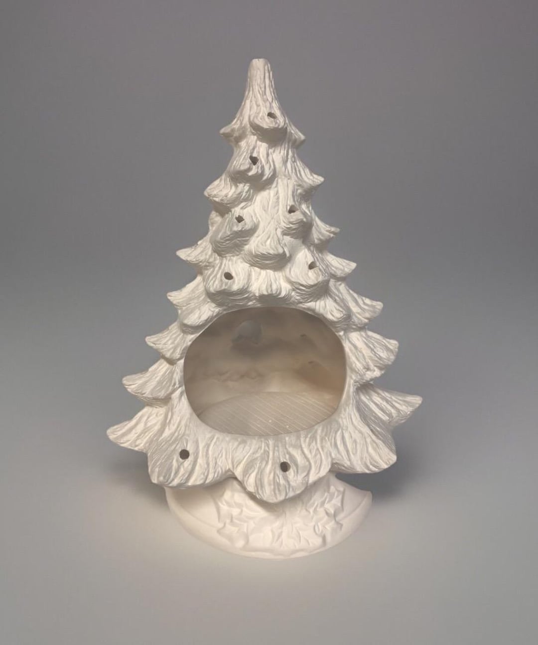 Christmas Trees - 1984 Nowell - Vintage Christmas Tree With Nativity 12 ...