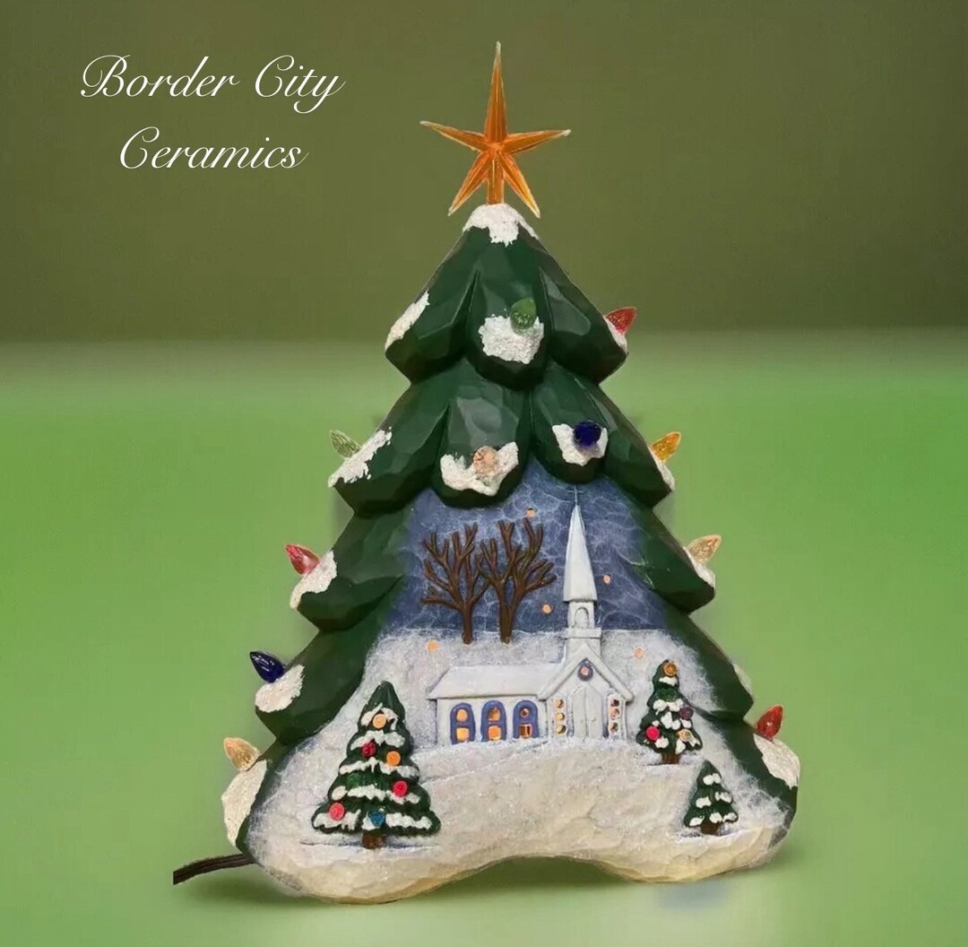 Christmas Trees - Clay Magic - 3200 - Ceramic Christmas Tree With ...