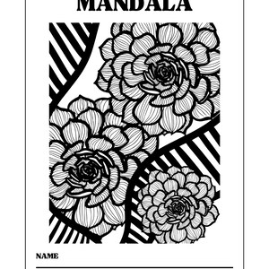 Beautiful Fun Mandala Digital Coloring Pages | Printable - Etsy