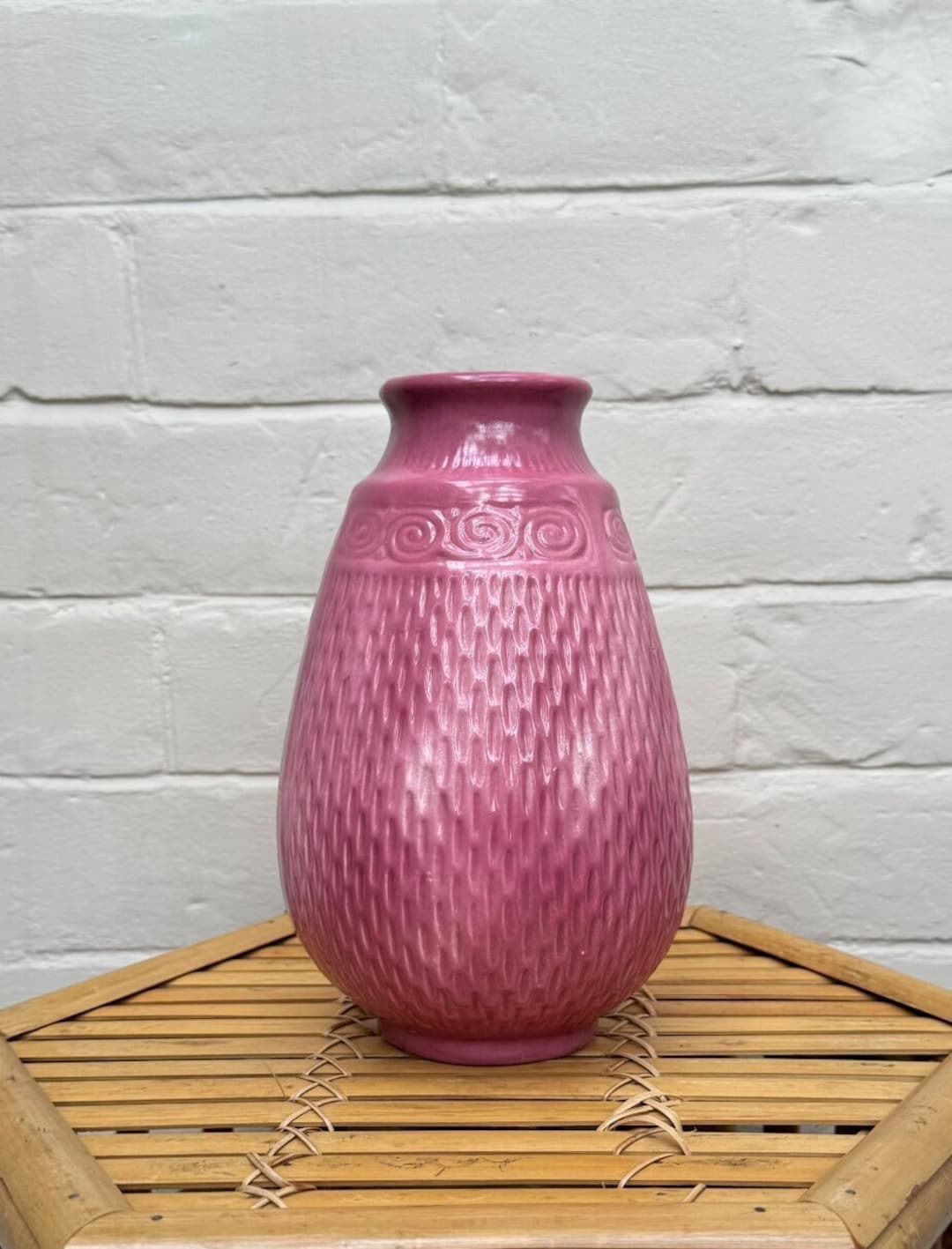 Mid-century Handmade Pink Pottery Vase - Etsy