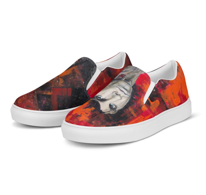 Men’s Original Art Slip-on Shoes, Art Portrait Shoes, Custom Art ...