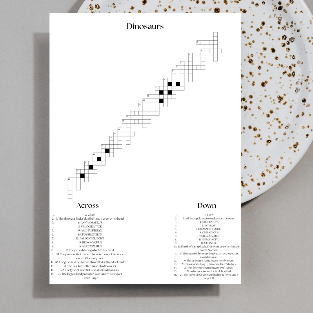 Crossword Puzzle Art Game, Crossword Template Printable, Canva Editable ...