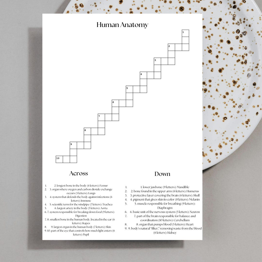 Sip and Solve Puzzle Game Printable, Crossword Puzzles Game, Printable ...