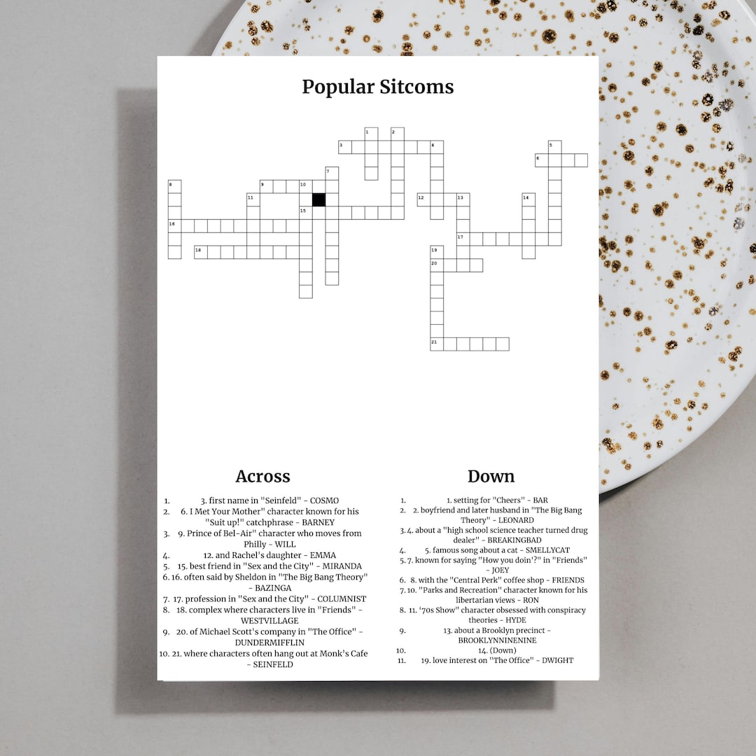 5x7 Puzzle Game, Daily Mini Crossword Printable, Fun Printable Sip and ...