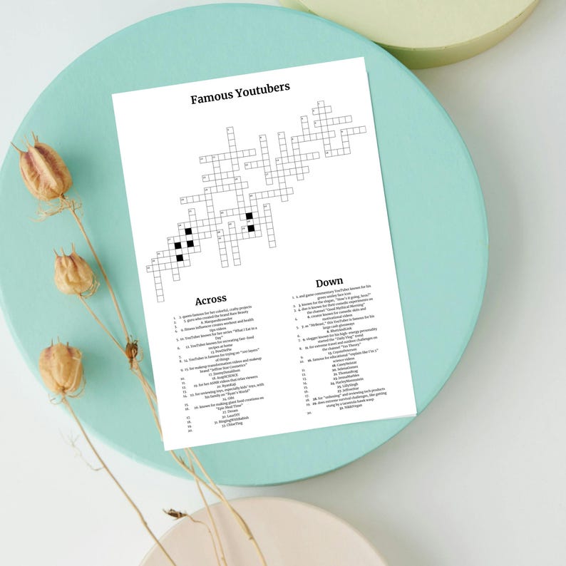 Name Puzzle Game Printable, Daily Mini Crossword Printable, Fun ...