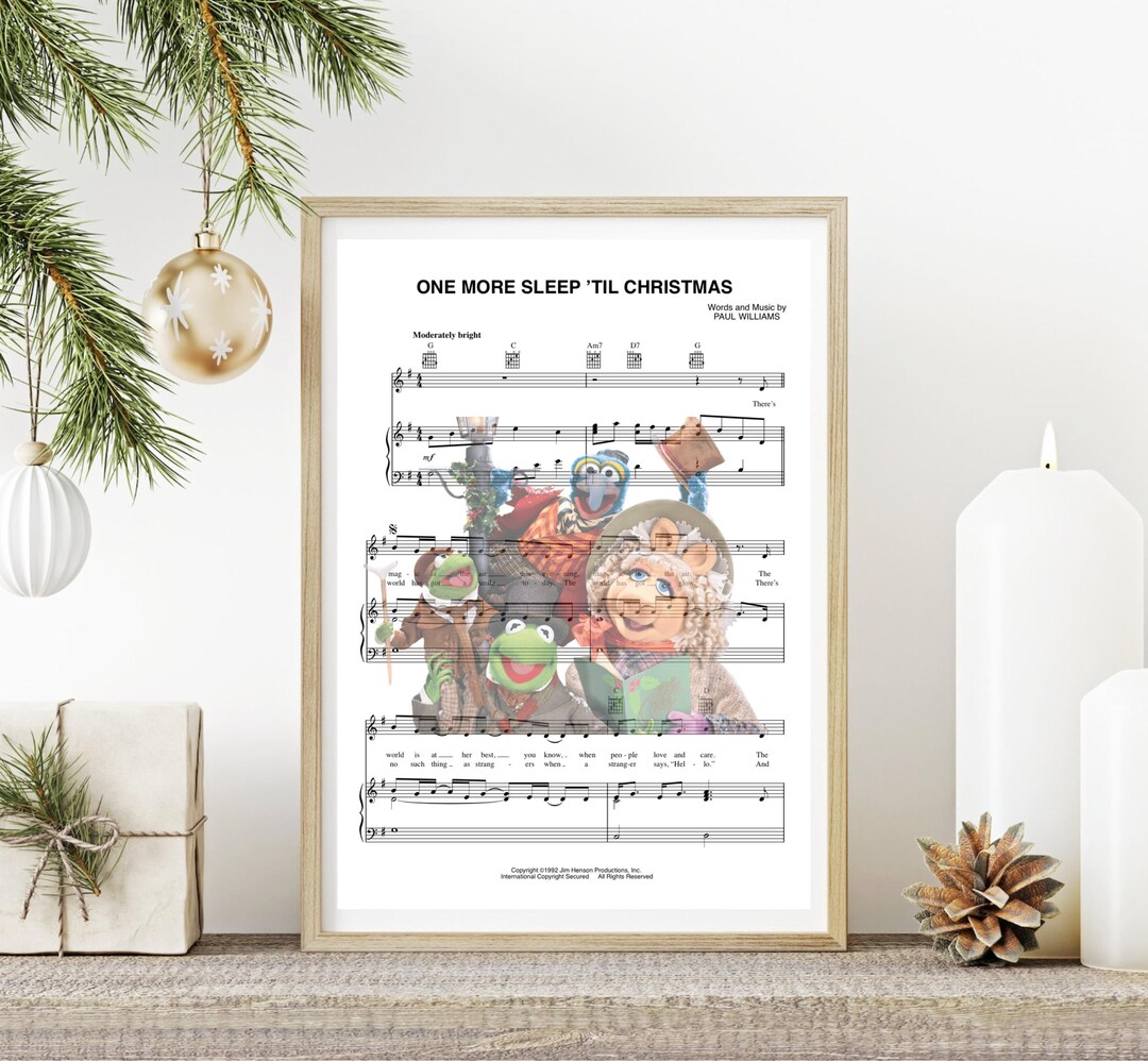 THE MUPPETS Christmas Carol Sheet Music Movie Musical Print, Digital ...
