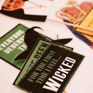WICKED Stickers Photo Booth Props Poster Wall Art / Instant Download ...