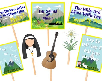 WICKED Stickers Photo Booth Props Poster Wall Art / Instant Download ...