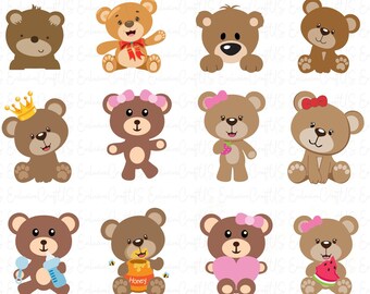 Teddy Bear SVG Cricut,baby Bear Svg,woodland Animals,layered,dxf,teddy ...