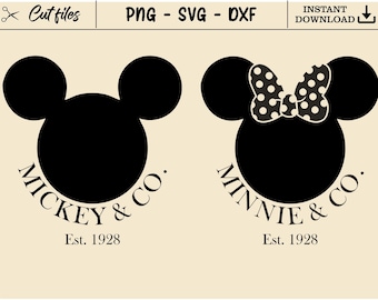 Mickey and Friends Svg, Mickey Co Svg, Png Instant Download, Printable ...