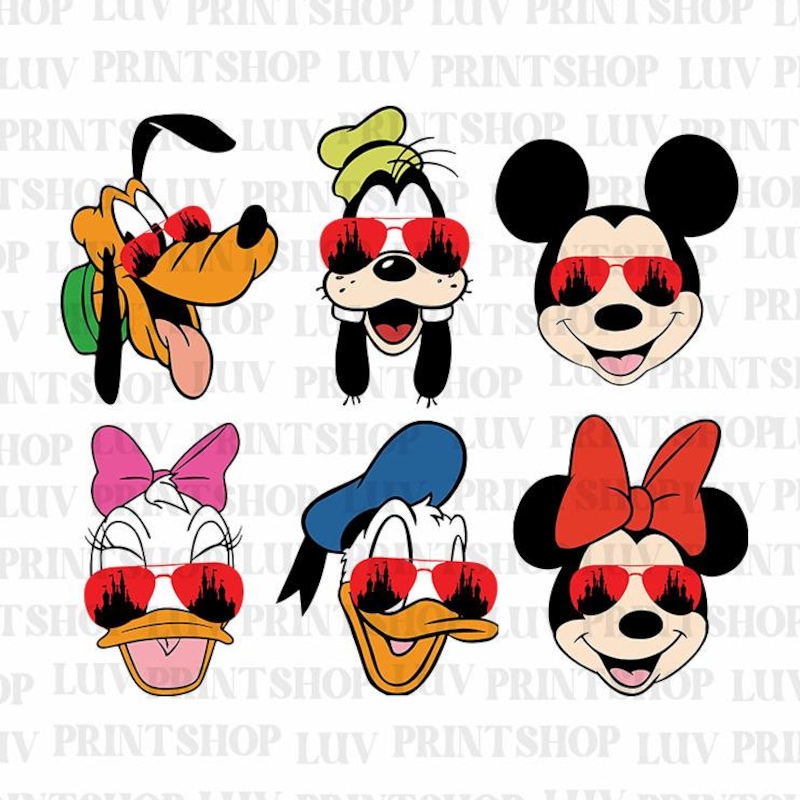 Mickey Glasses Svg - Etsy