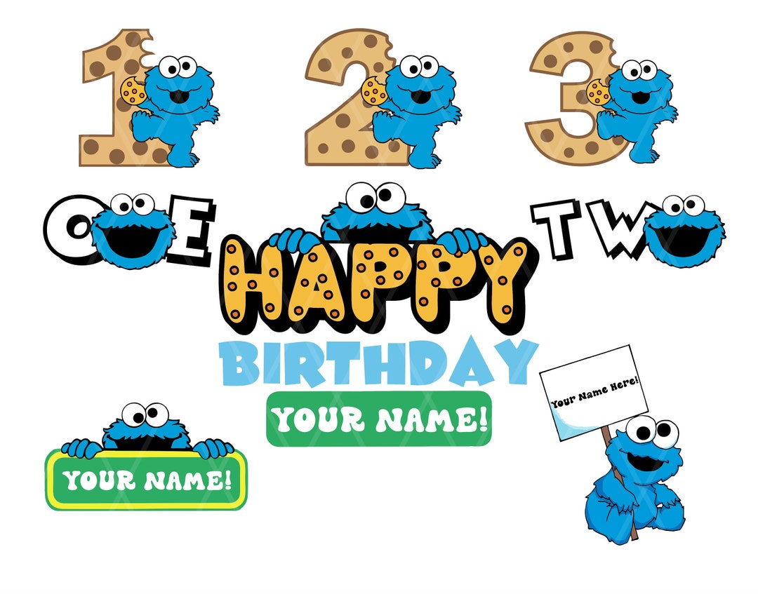 Bundle Cookiee Monsterr Clipart Images Svg Png Digital Download, Kids ...
