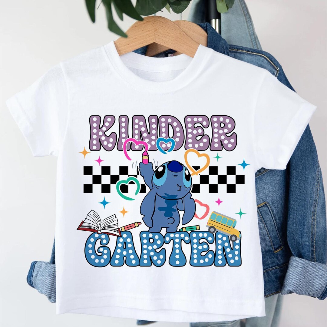 Retro Stitch Back to School Png Svg, Kindergarten, First Day of School ...