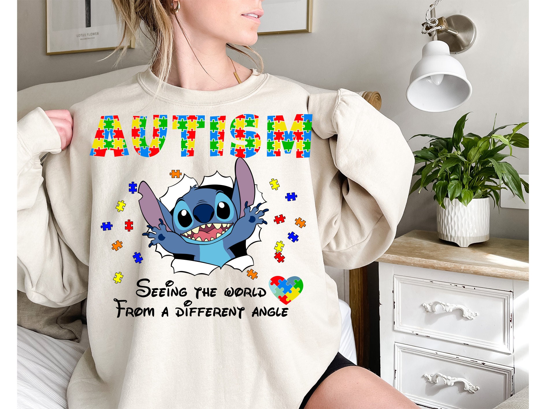 Autism Stitch Png Svg, Puzzle Piece Svg, Autism Support, 2nd April Svg ...