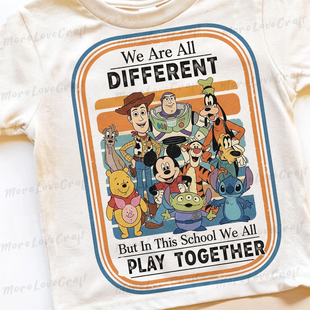 We All Play Together Mickey and Friends PNG, Teacher Back to School ...