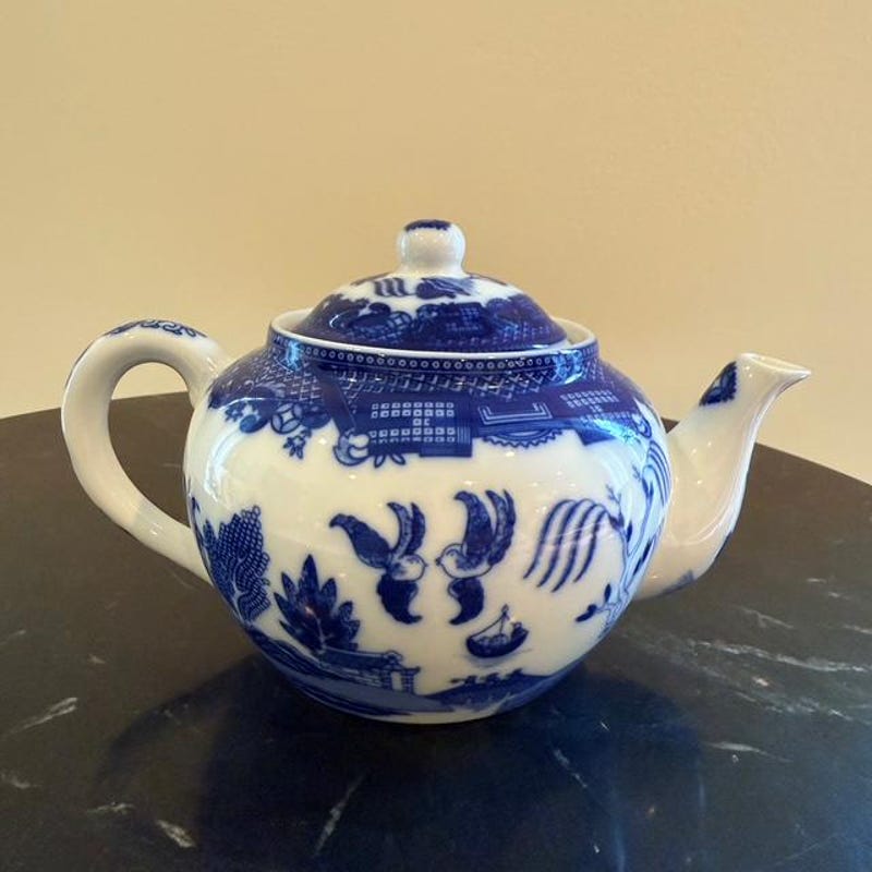 Willow Pattern on Teapot - Etsy