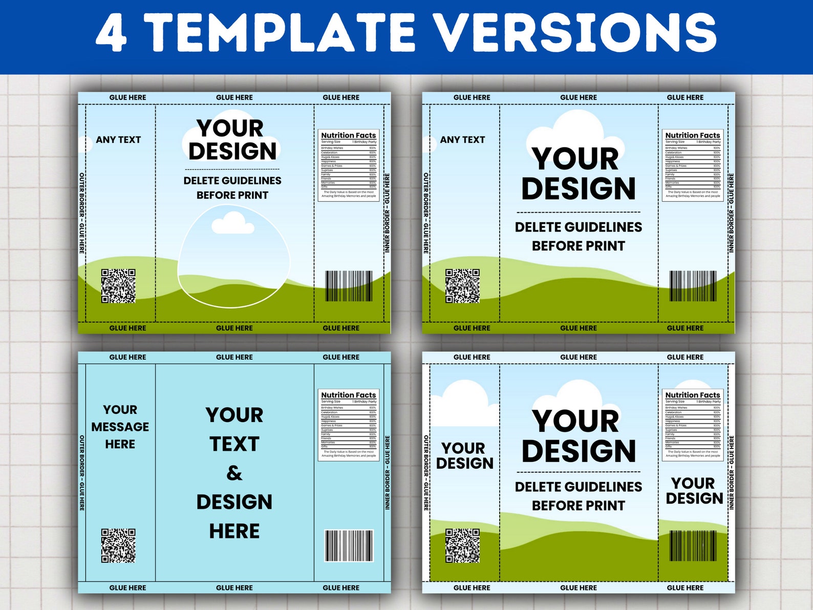 Chip / Crisps Bag Template, PLR & MRR Chip Bag Label, Party Chip Bag ...