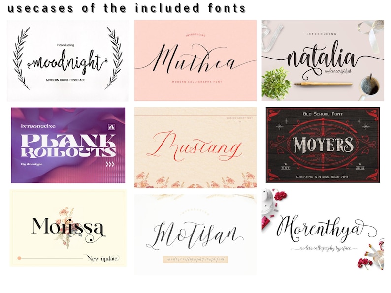 122 Premium Font Bundle for Creators & Designers | Handwritten, Modern ...