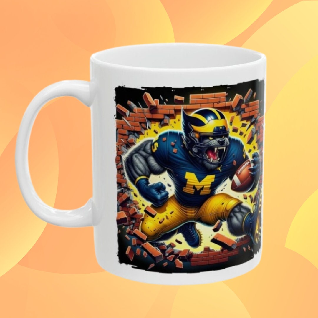 Michigan Wolverines Football Mug: Officially Licensed Ceramic Coffee ...