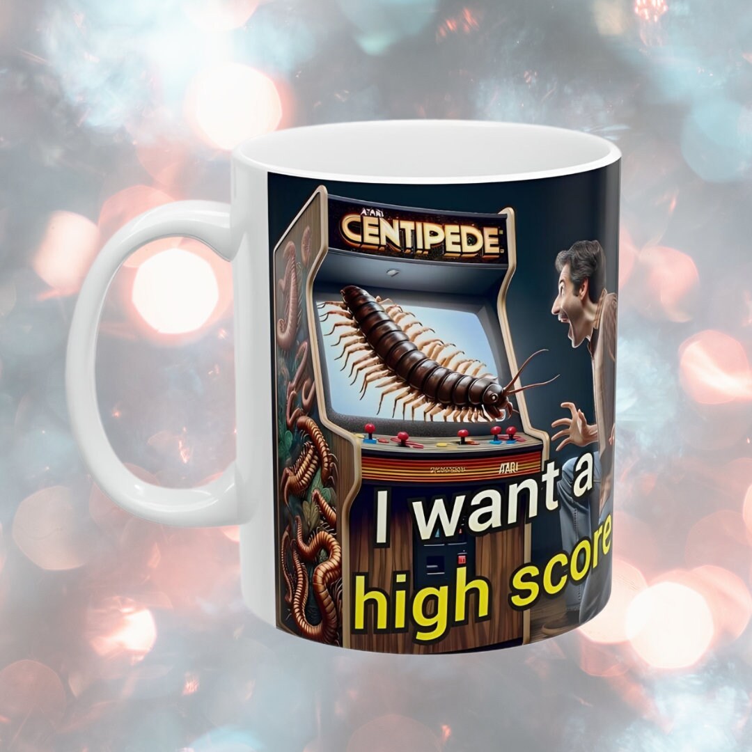 Atari Centipede Coffee Mug: Vintage Game Art - Etsy