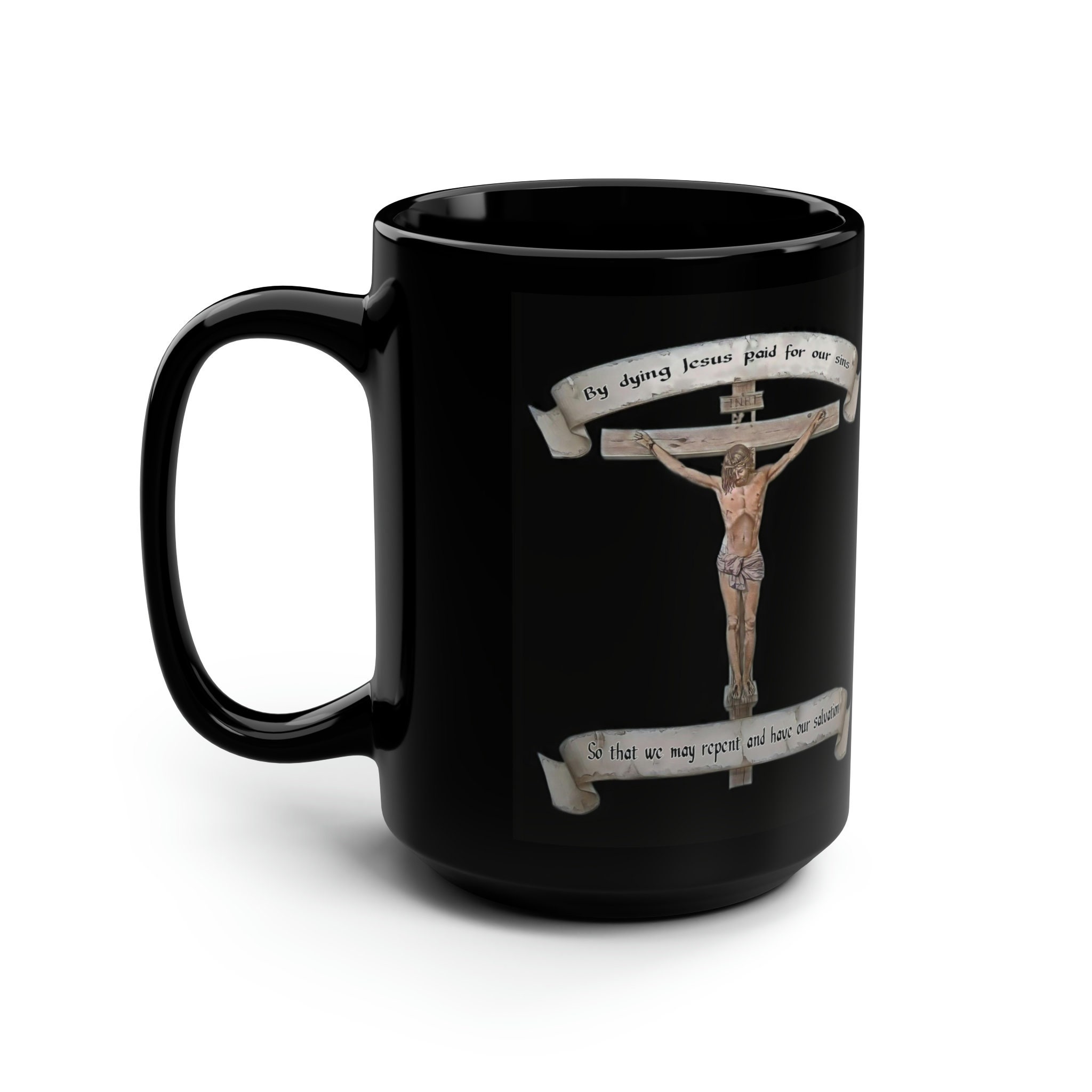 Christian Cross Mug, Running to God Mug Cross, Jesus Bible Verse Gift ...