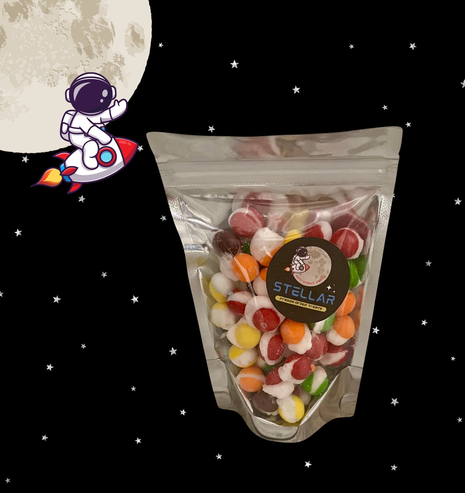 Freeze Dried Rainbow Crunch Astronaut Candy - Etsy