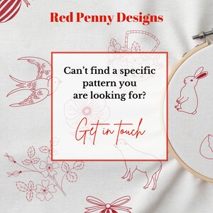 Pig Embroidery Design, DIY Hand Stitch Redwork Pattern PDF, Instant ...