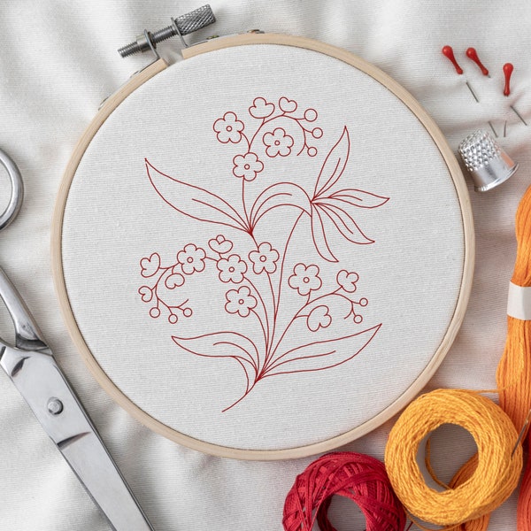 Forget Me Not Embroidery Design - Etsy