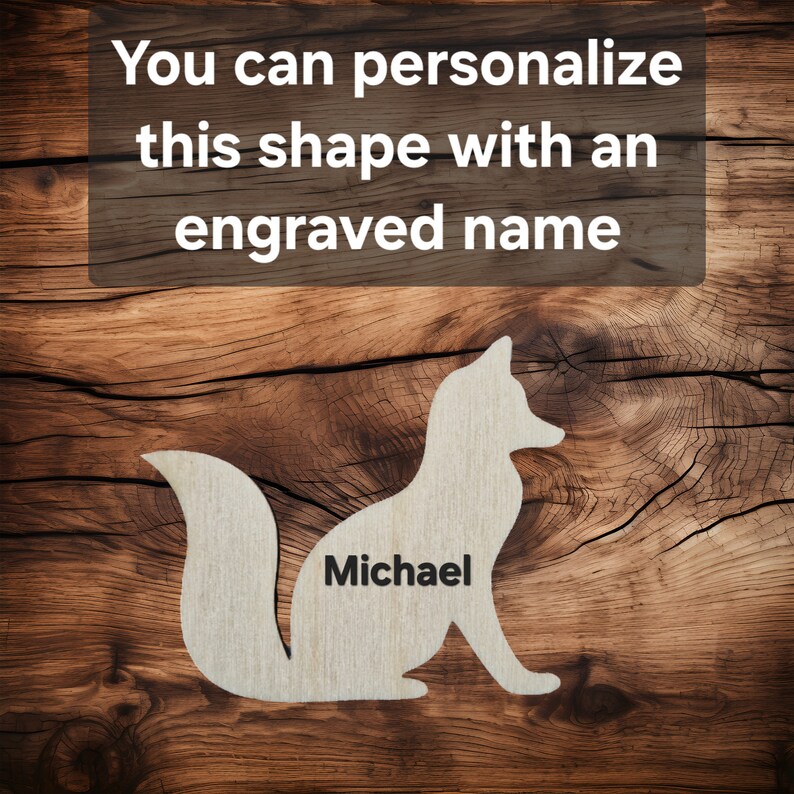 Sitting Fox Shape S031, Laser Cut From Baltic Birch Plywood - Etsy