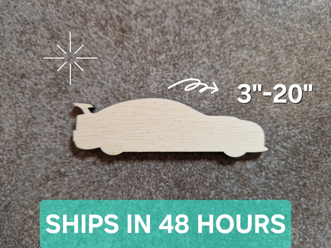 Car Shape, Shape S087, Wood Cut Out, Laser Cut From Baltic Birch ...