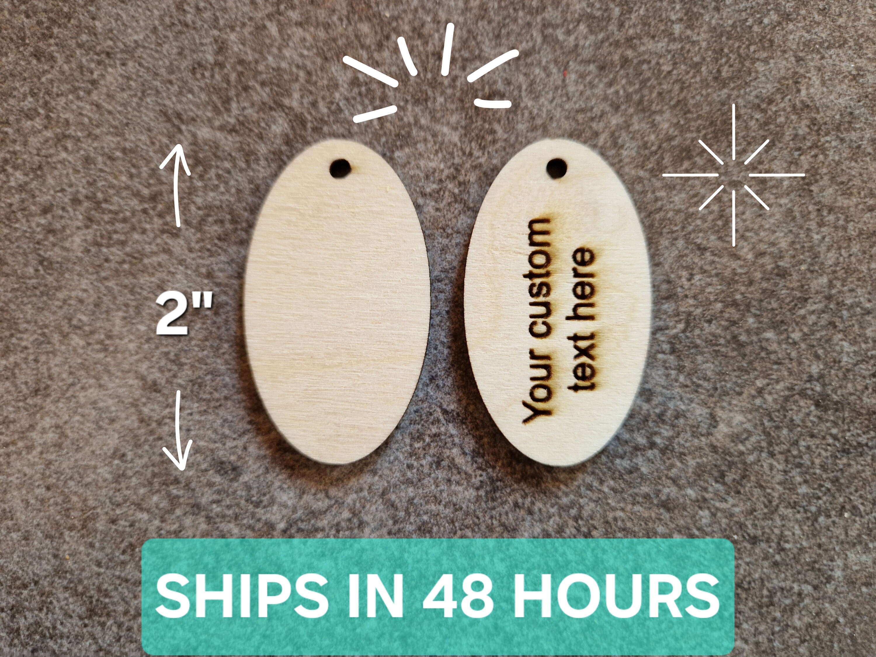 Oval Gift Tag, Price Tag, Key Fob, Key Chain T022, Laser Cut From ...