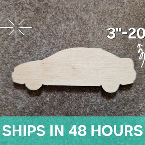 Car Shape, Shape S090, Wood Cut Out, Laser Cut From Baltic Birch ...