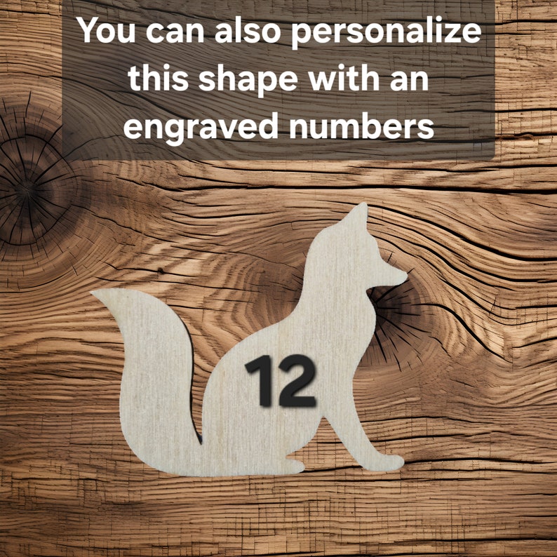 Sitting Fox Shape S031, Laser Cut From Baltic Birch Plywood - Etsy