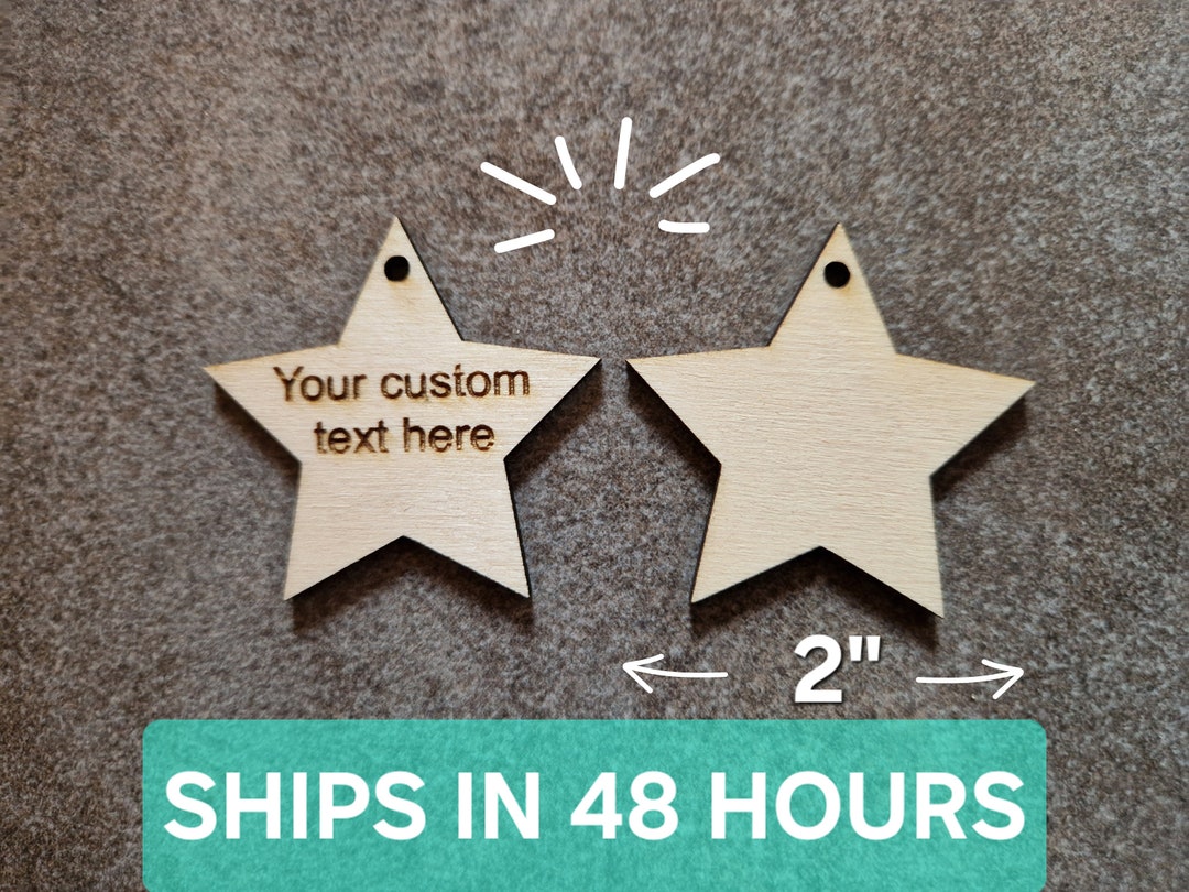 Personalized Star Gift Tag, Price Tag, Key Fob, Key Chain T039, Laser ...