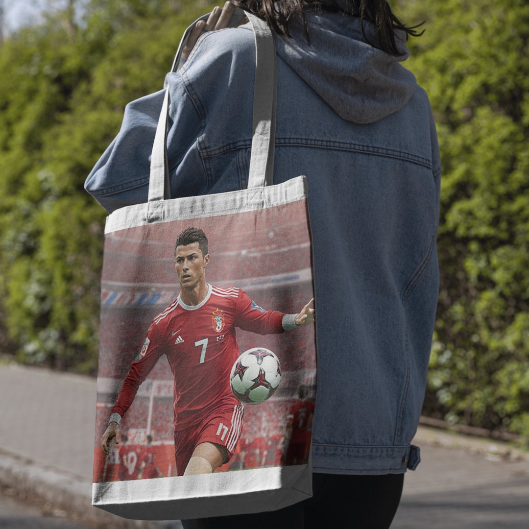 Cristiano Ronaldo Themed Bag Euro 2024 Portugal Tote Graphic Printed ...