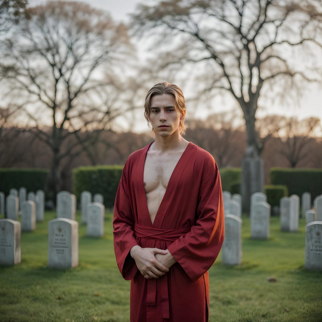 Medieval Red Cosplay Robe | Men’s Historical Costume | Viking Inspired ...