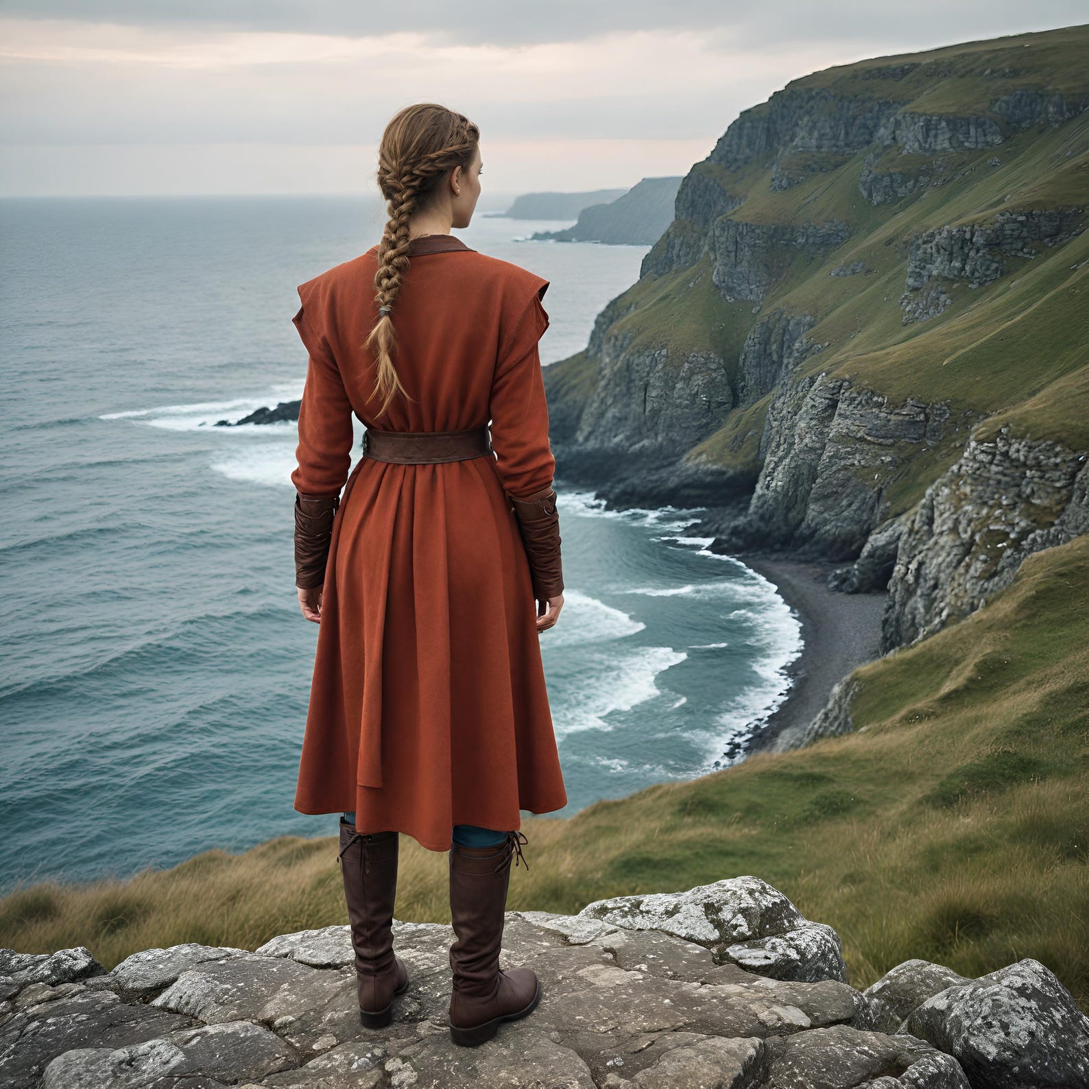 Viking Shieldmaiden Battle Dress | Handmade Norse Warrior Tunic | LARP ...