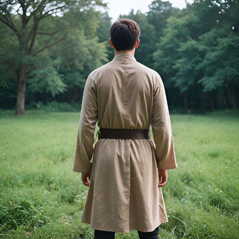 Medieval Beige Linen Tunic | Norse Viking LARP Outfit | Rustic ...