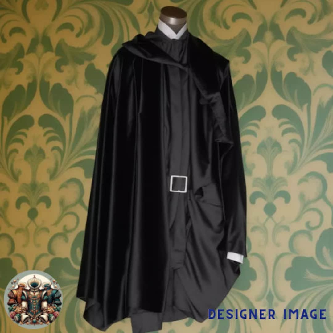 Black Brocade Colonial Jerkin Renaissance Edwardian Brocade Men ...