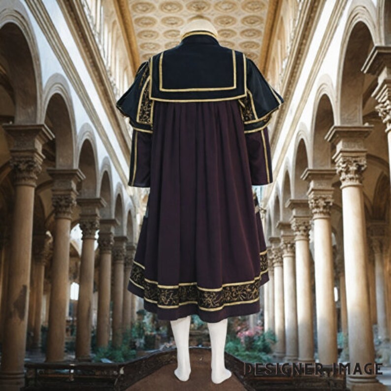Royal King Henry Tudor Medieval Period Men Cosplay Purple Lord King ...