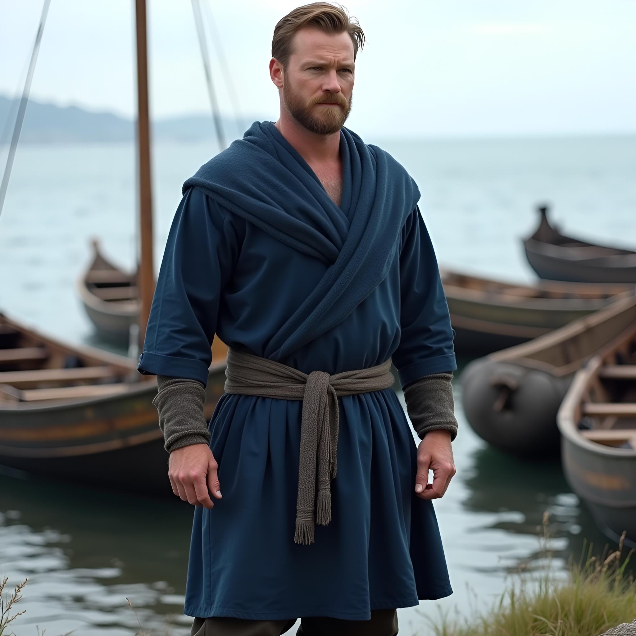 Nordic Viking Warrior Tunic | Handmade Viking Sea Cloak | Medieval ...